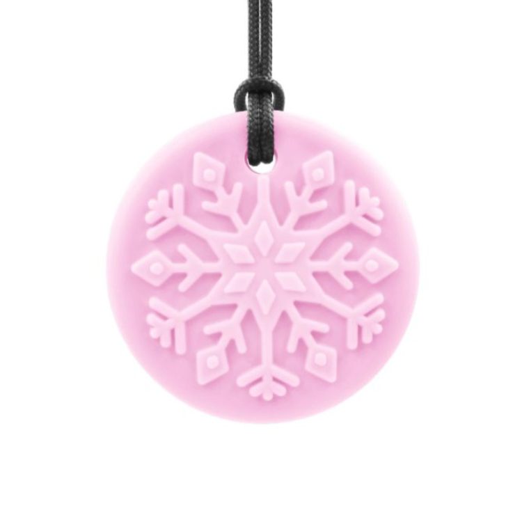 ARK's Blizzard Bite™ Snowflake Chewelry - Light Pink | Autism Wing